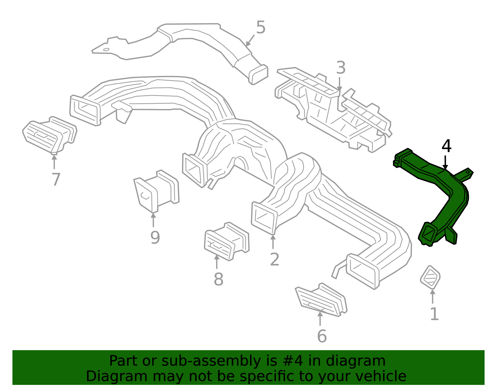 2019-2022 Hyundai Defroster Duct 97390-J3000 | World OEM Parts Hyundai