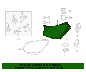 2017-2020 Mercedes-Benz Headlamp Assembly - Right - LED 172-906-95-00 ...