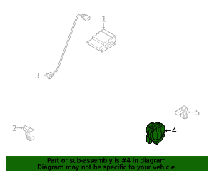 4N0-955-557-A - Air Bag Impact Sensor 2019-2023 Audi | AutoNationParts.com