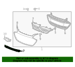 2019-2022 Chevrolet Spark Front Lower Grille 42488345 | OEM Parts Online