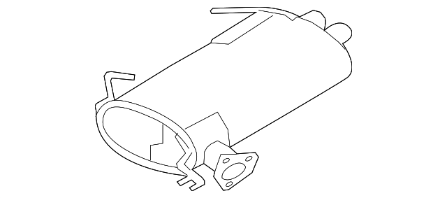 2014-2020 Mitsubishi Outlander Muffler 1571B673 | OEM Parts Online
