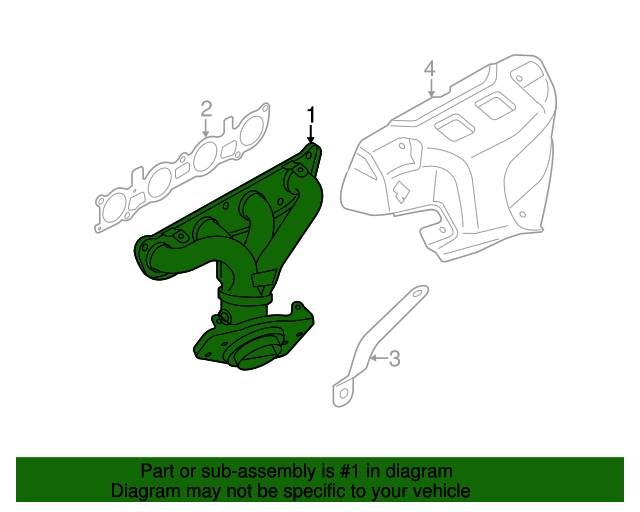 140E2-4AF0A - Exhaust Manifold 2016-2019 Nissan Sentra | Nissan Parts ...