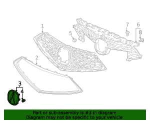 2022-2025 Acura MDX Emblem 71125-TYA-A01 | Acura Automotive Parts