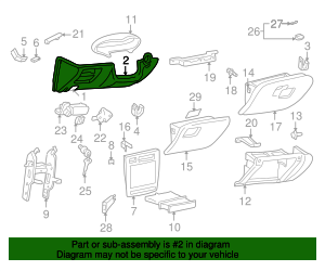 84755-39500 - Instrument Panel Reinforcement 2001-2005 Hyundai ...