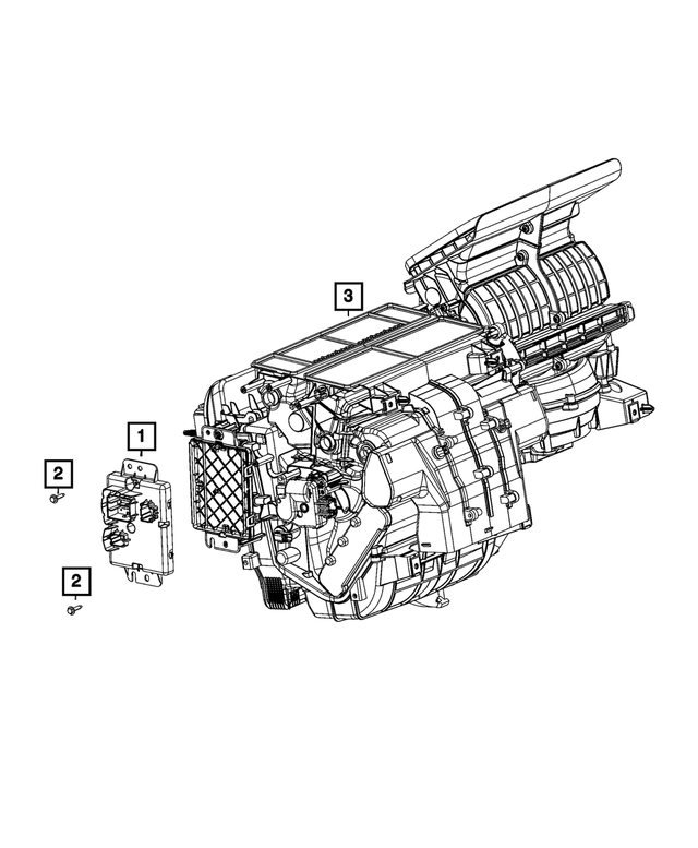 2020 Jeep Wrangler A/C And Heater Module 68438412AE | Mopar eStore