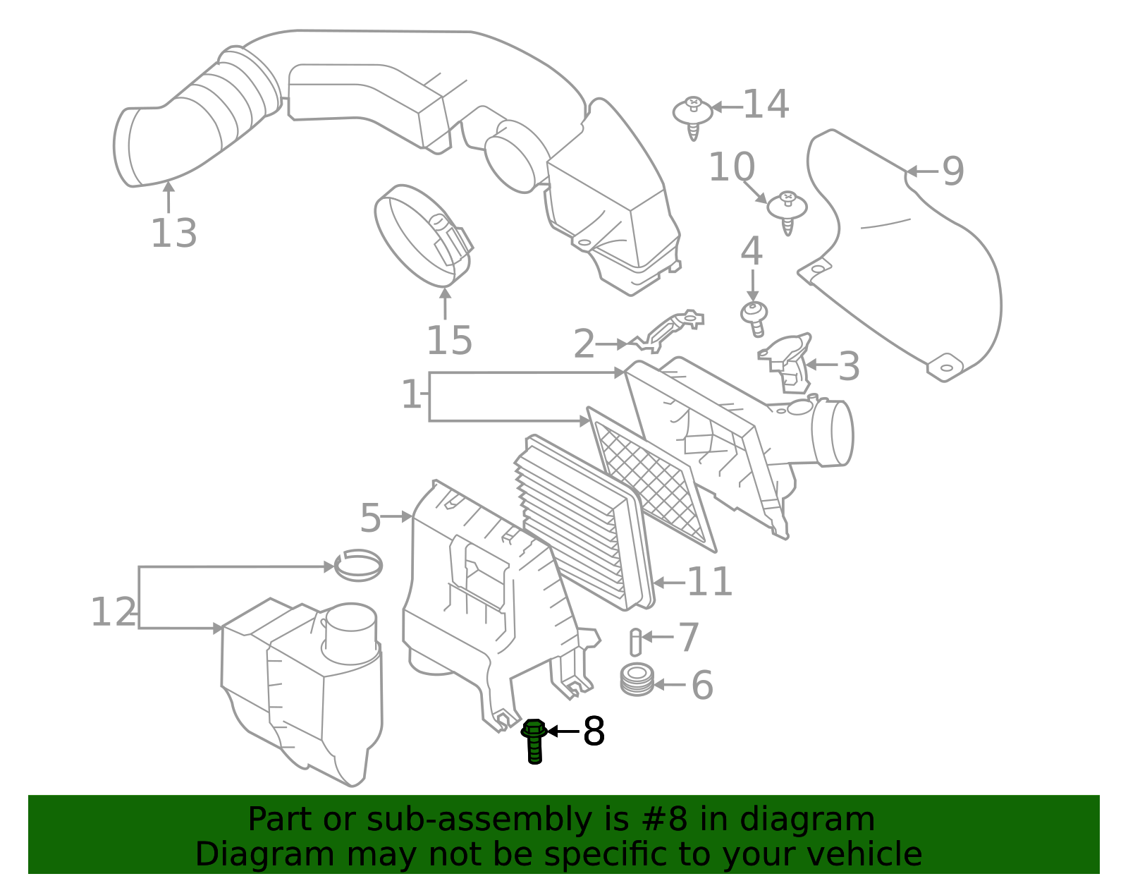 901120126 - 2006-2024 Subaru - Air Cleaner Body Mount Bolt | Subaru ...