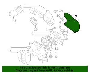 46012AN00A - Air Inlet Duct - 2020 Subaru | World OEM Parts Subaru