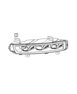 2022-2023 Jeep Front Fog Lamp, Left 68425743AD | Mopar eStore