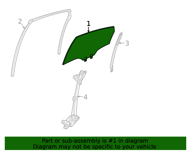 Glass L Rear Door 73450-T20-A01 | Honda Parts Online