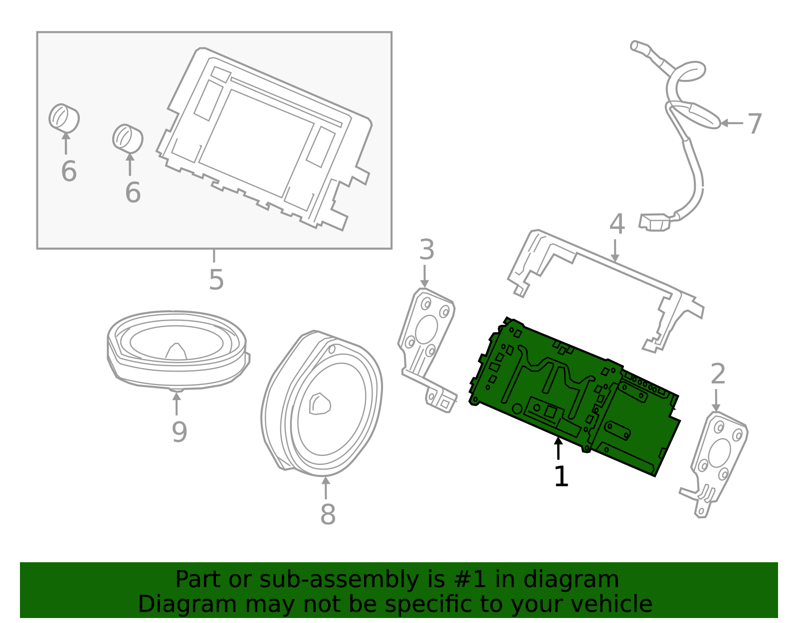 39171-TBA-A41 - 2019-2021 Honda Civic - Audio Unit Assembly Base ...