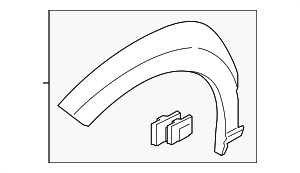2018-2021 Hyundai Wheel Opening Molding 87712-J9500-PGY | HyundaiParts ...