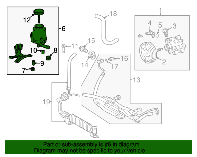 44360-60291 - Power Steering Pump Reservoir - 2008-2021 Toyota Land ...