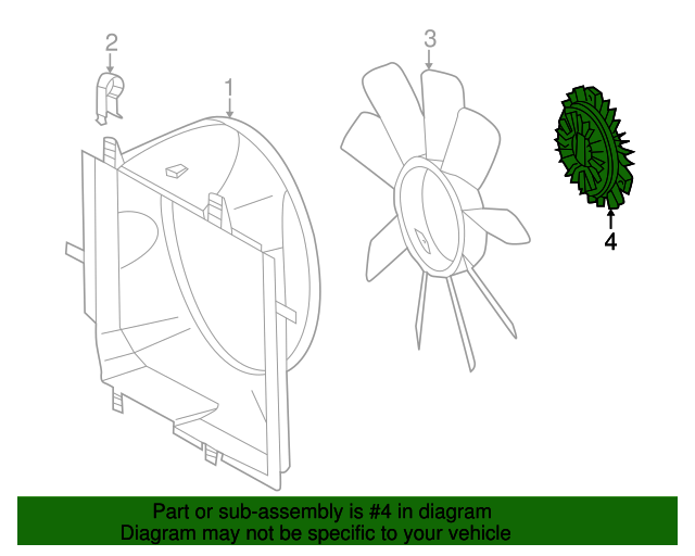 112-200-01-22 - Engine Cooling Fan Clutch 1998-2003 Mercedes-Benz ...