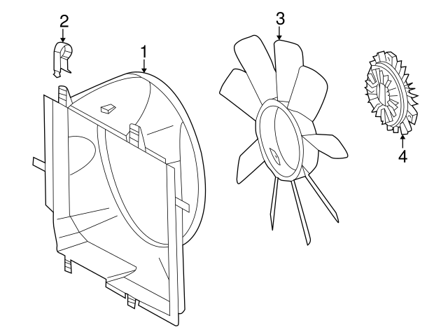 112-200-01-22 - Engine Cooling Fan Clutch 1998-2003 Mercedes-Benz ...