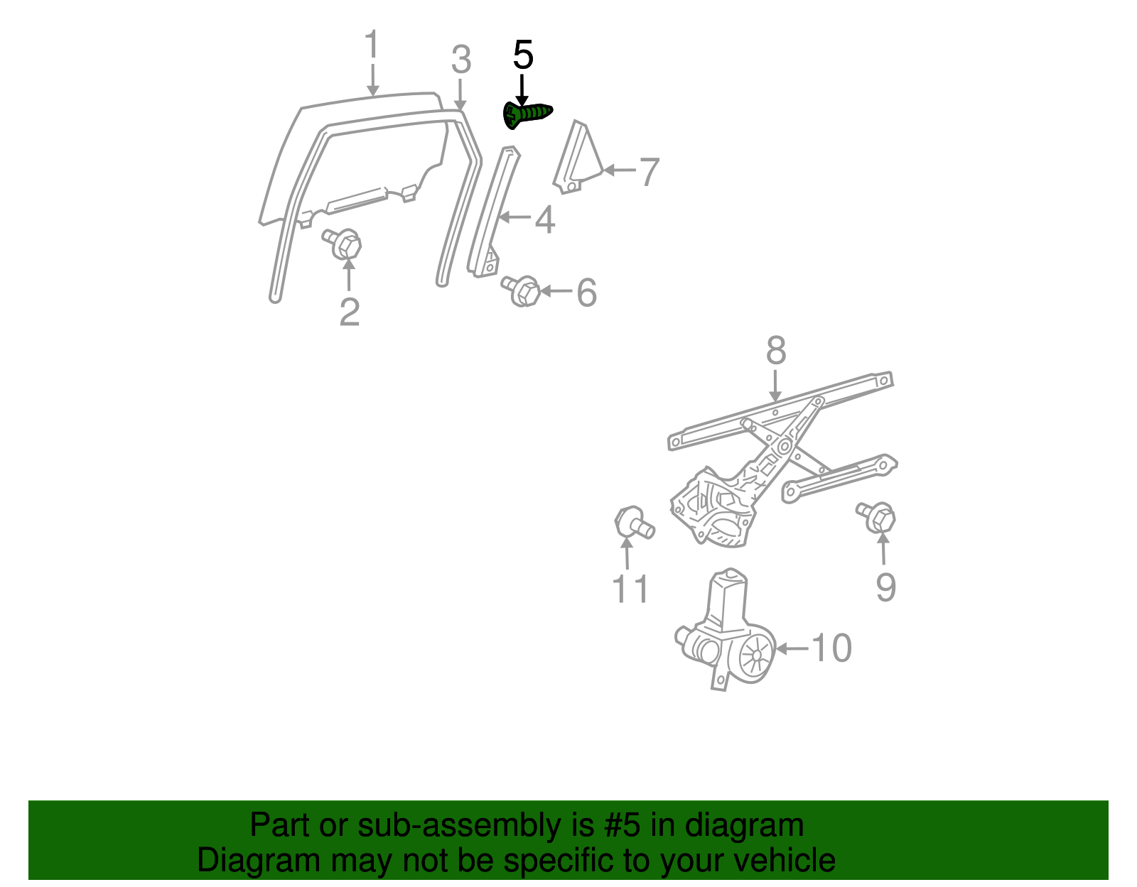 Genuine Toyota Division Bar Screw part# 90161-40020 for 2004-2017 ...