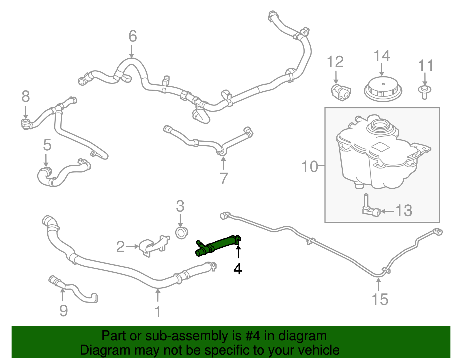Genuine OEM Auxiliary Hose Part# JDE35613 Fits 2017-2020 Jaguar XE: Up ...