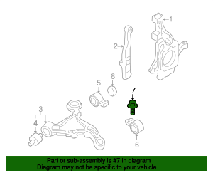 2005-2019 Ford Lower Control Arm Bolt W710174S439 | TascaParts.com