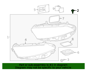 000-990-59-15 - Headlamp Assembly Screw 2019-2021 Mercedes-Benz ...