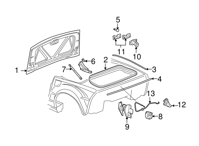 15881440 Sealing Strip - New OEM Part From GM Parts Direct | GM Parts Store