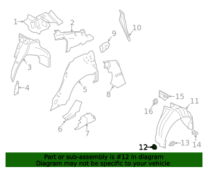 01281-00831 (128100831) - 1996-2020 Infiniti Rocker Molding Grommet ...