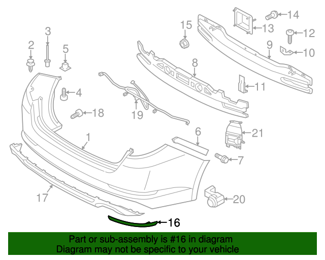92405-2T500 - Reflector Panel 2014-2015 Kia Optima | Kia.Parts Store