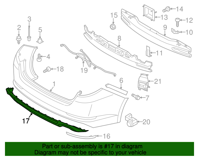 86612-4C500 - Lower Cover 2014-2015 Kia Optima | Kia.Parts Store
