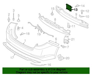86642-4C500 - Bumper Bracket 2014-2015 Kia Optima | Kia.Parts Store