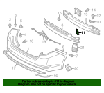 86635-2T510 - Impact Bar Lower Bracket 2014-2015 Kia Optima | Genuine ...