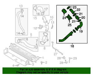 2017-2020 Hyundai Inter-Cooler Hose 28250-2B720 | OEM Parts Online
