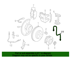 Genuine BMW 34-30-6-887-451 | Brake Hose | FREE Shipping on Most Orders ...
