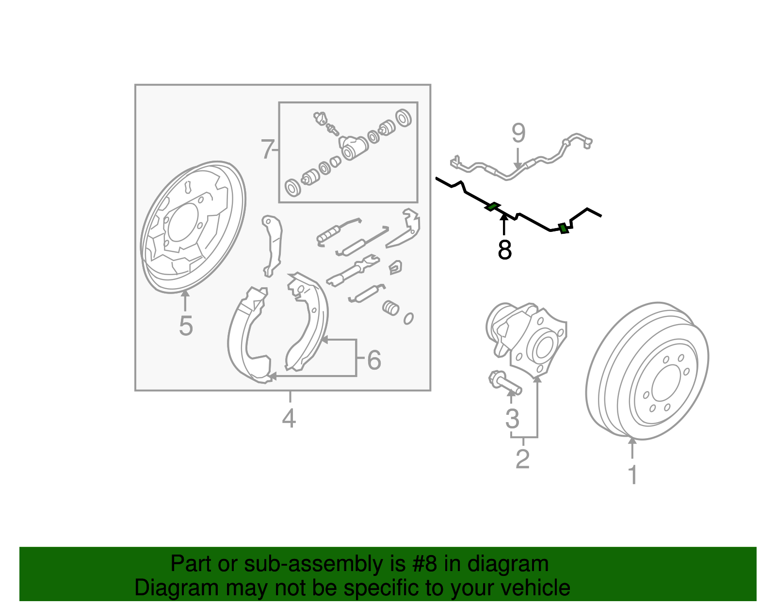 46315-EM30A - Brake Line - 2007-2012 Nissan Versa | World OEM Parts Nissan