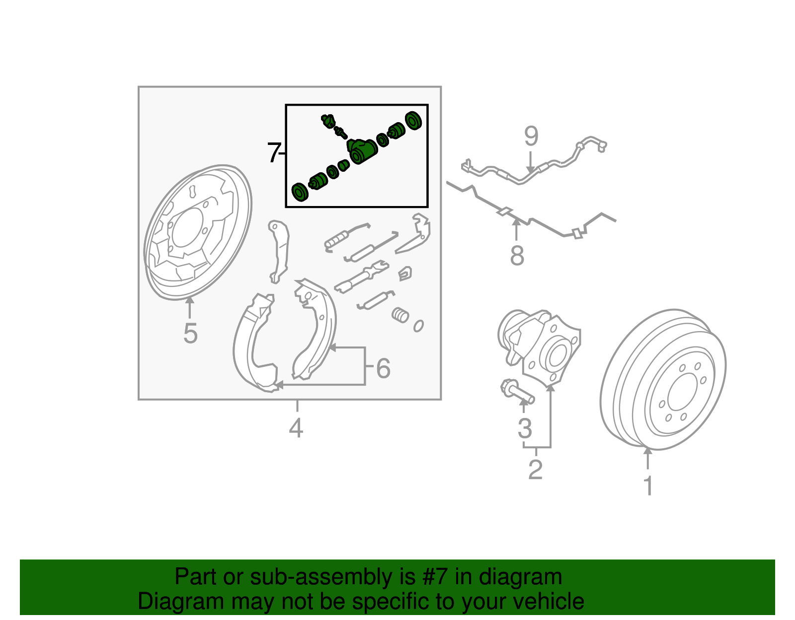 2007-2014 Nissan Wheel Cylinder 44100-ET000 | Team Nissan Inc.