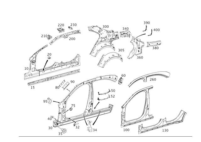213-637-35-01 - Connecting Sheet 1995-2022 Mercedes-Benz | Mercedes ...