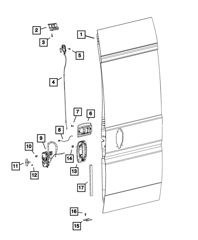 2014-2025 Ram Door Latch Striker 68232446AD | QuirkParts