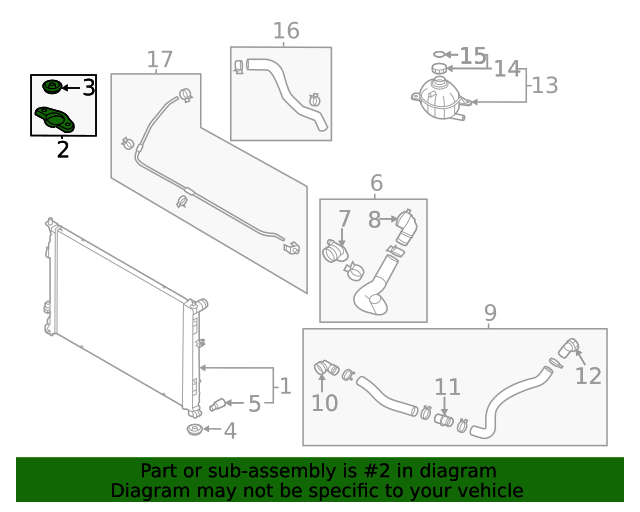 25333-P2000 - Radiator Assembly Upper Bracket 2021-2022 Kia | Kia.Parts ...