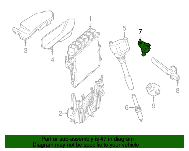 13627633958 - 2013-2023 BMW Engine Camshaft Position Sensor (13-62-7 ...
