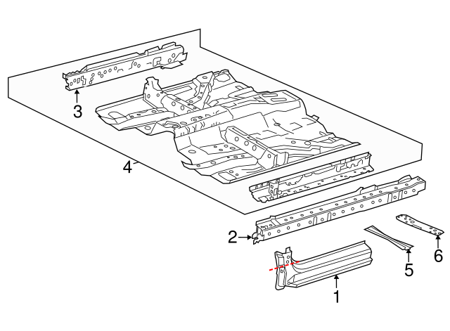 04641-T3L-A00ZZ - Panel, L Side Sill - 2013-2017 Honda Accord | Honda ...