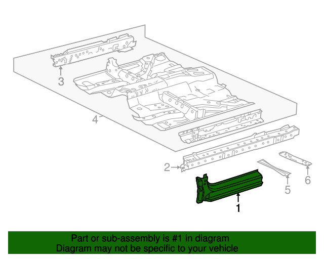 2013-2017 Honda Accord Panel, R Side Sill 04631-T2F-A00ZZ | OEM Parts ...