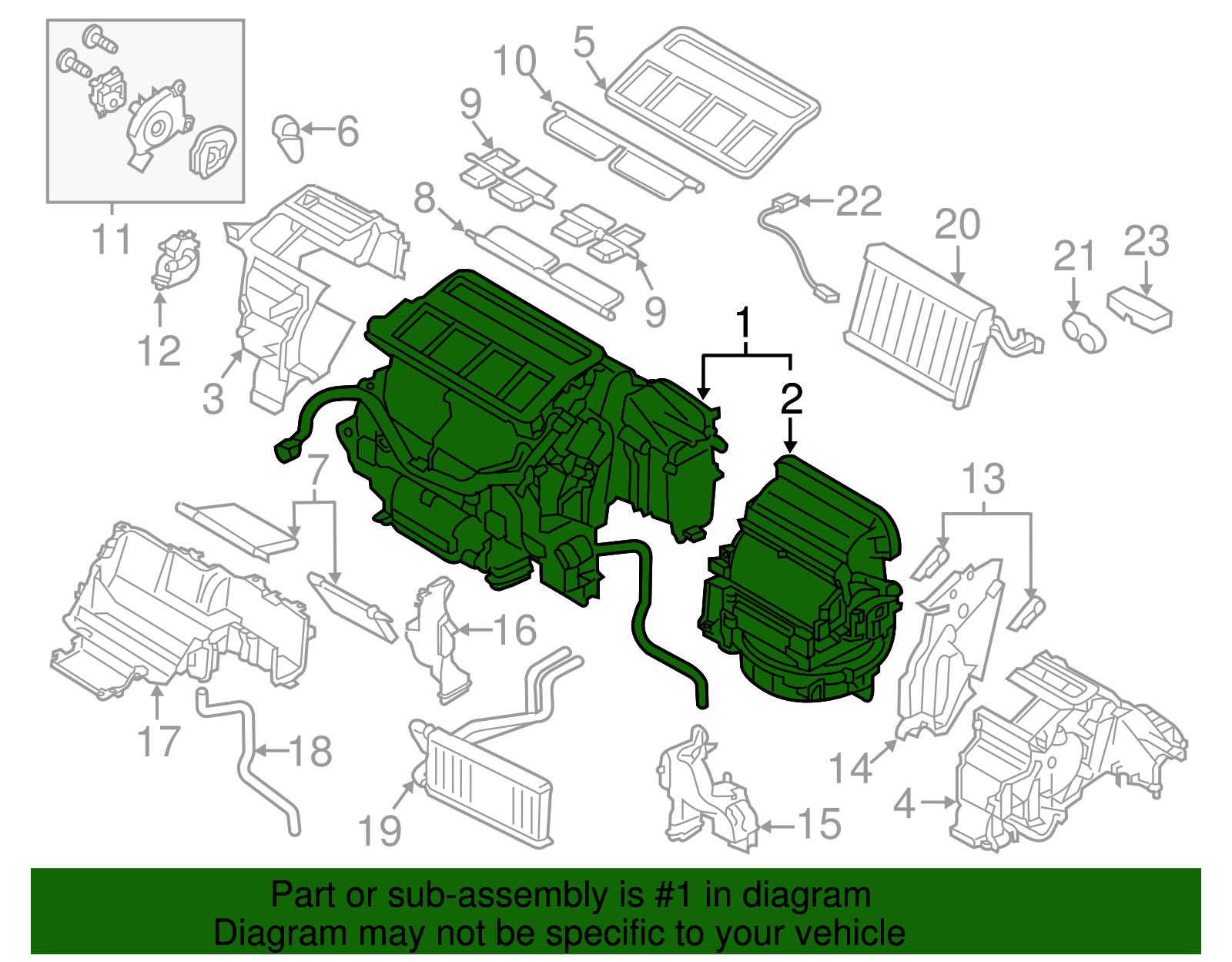 72100AL52A - HVAC Unit Case 2018-2019 Subaru | AutoNation Parts