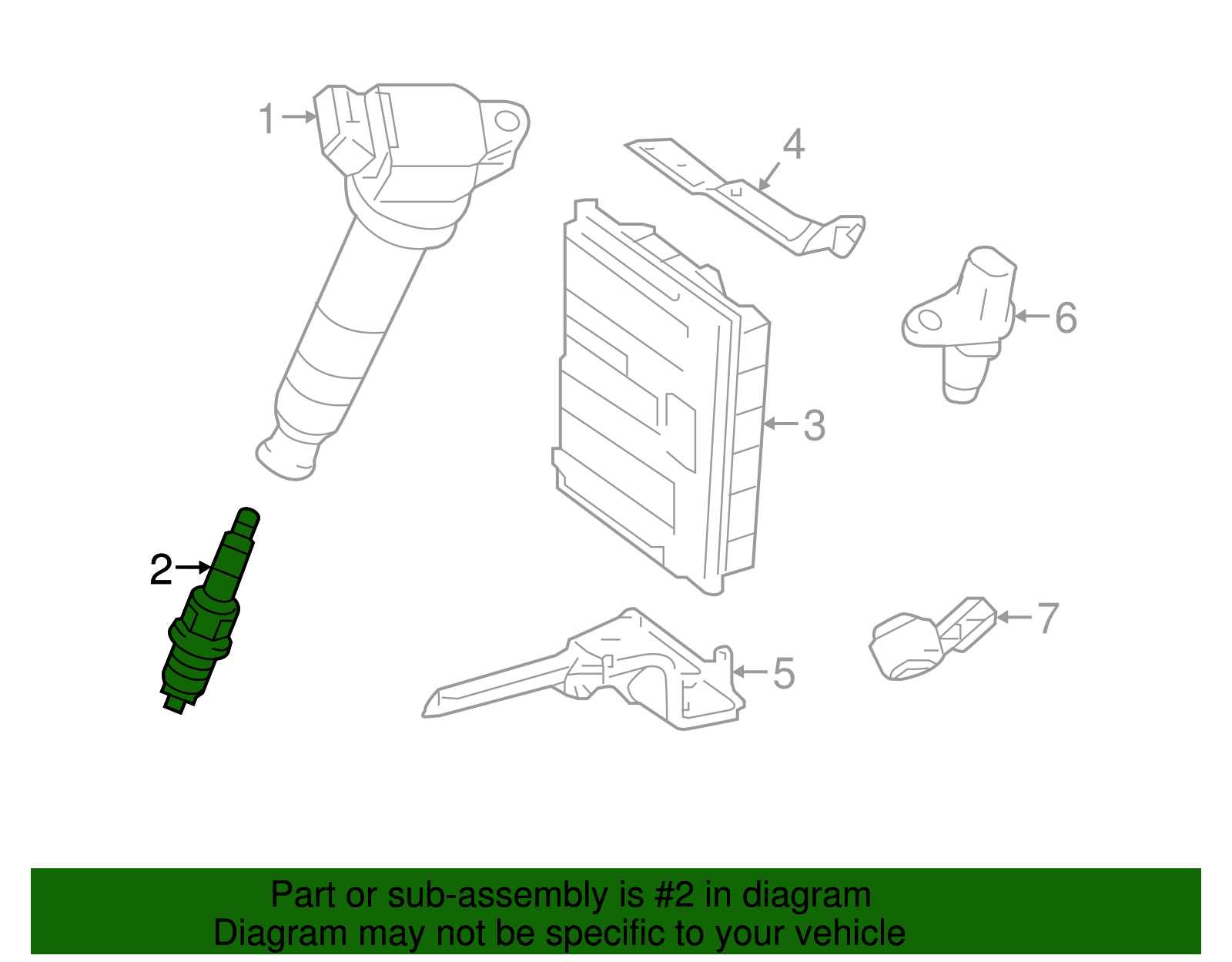 Genuine Toyota Spark Plug part# 90919-01263 for 2016-2024 Toyota ...