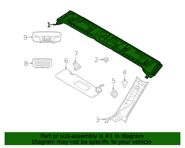 Genuine BMW 51-46-7-936-646 | Header Trim | FREE Shipping on Most ...