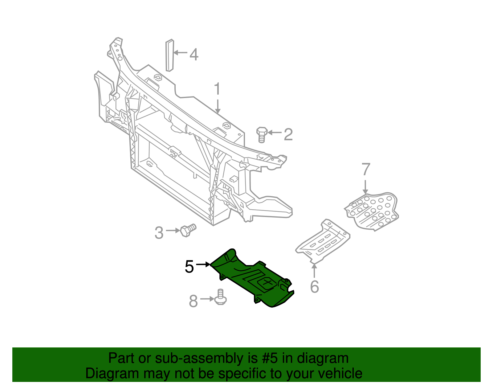 2004-2015 Nissan Splash Shield 50812-ZV00B | Temecula Nissan Parts