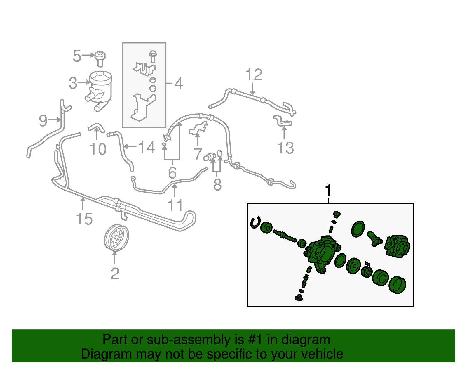 2007-2011 Honda CR-V Power Steering Pump 56110-RTA-013 | OEM Parts Online