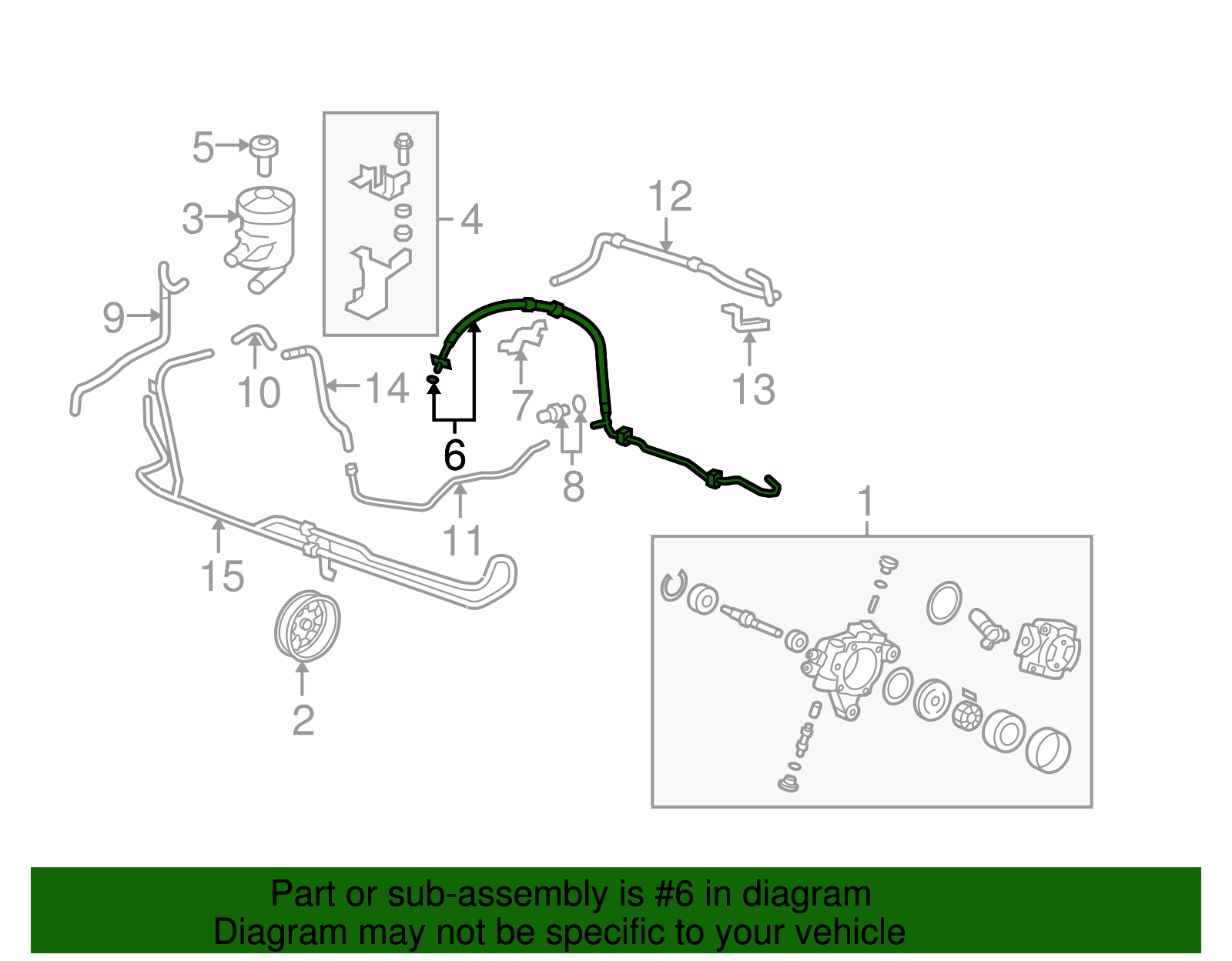 53713-SWA-A03 - Pressure Hose 2007-2011 Honda CR-V | Honda Parts Online