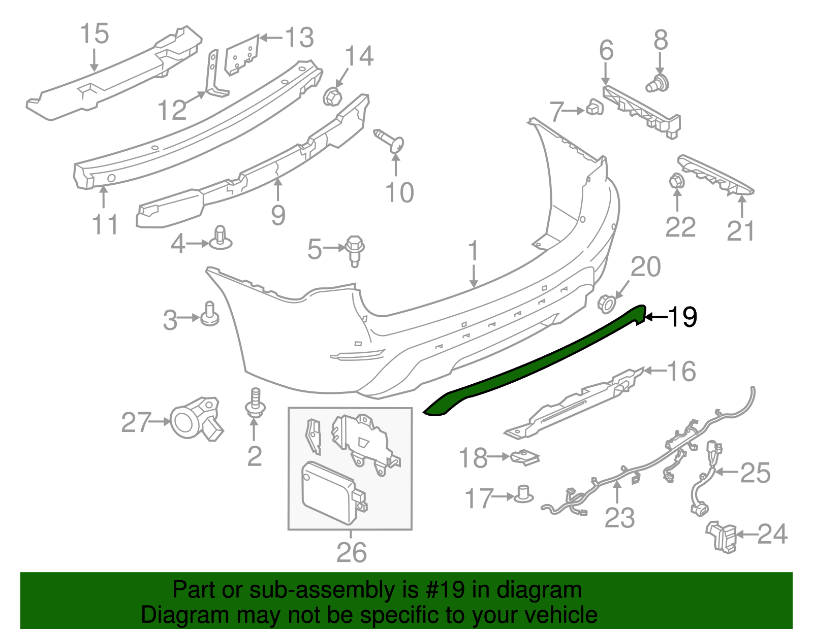 2017-2020 Nissan Pathfinder Molding 85072-9PF0A | OEM Parts Online