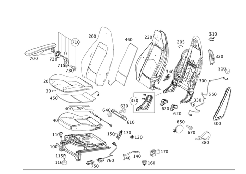 Left Seat for 2013 Smart Fortwo | Mercedes-Benz USA Parts
