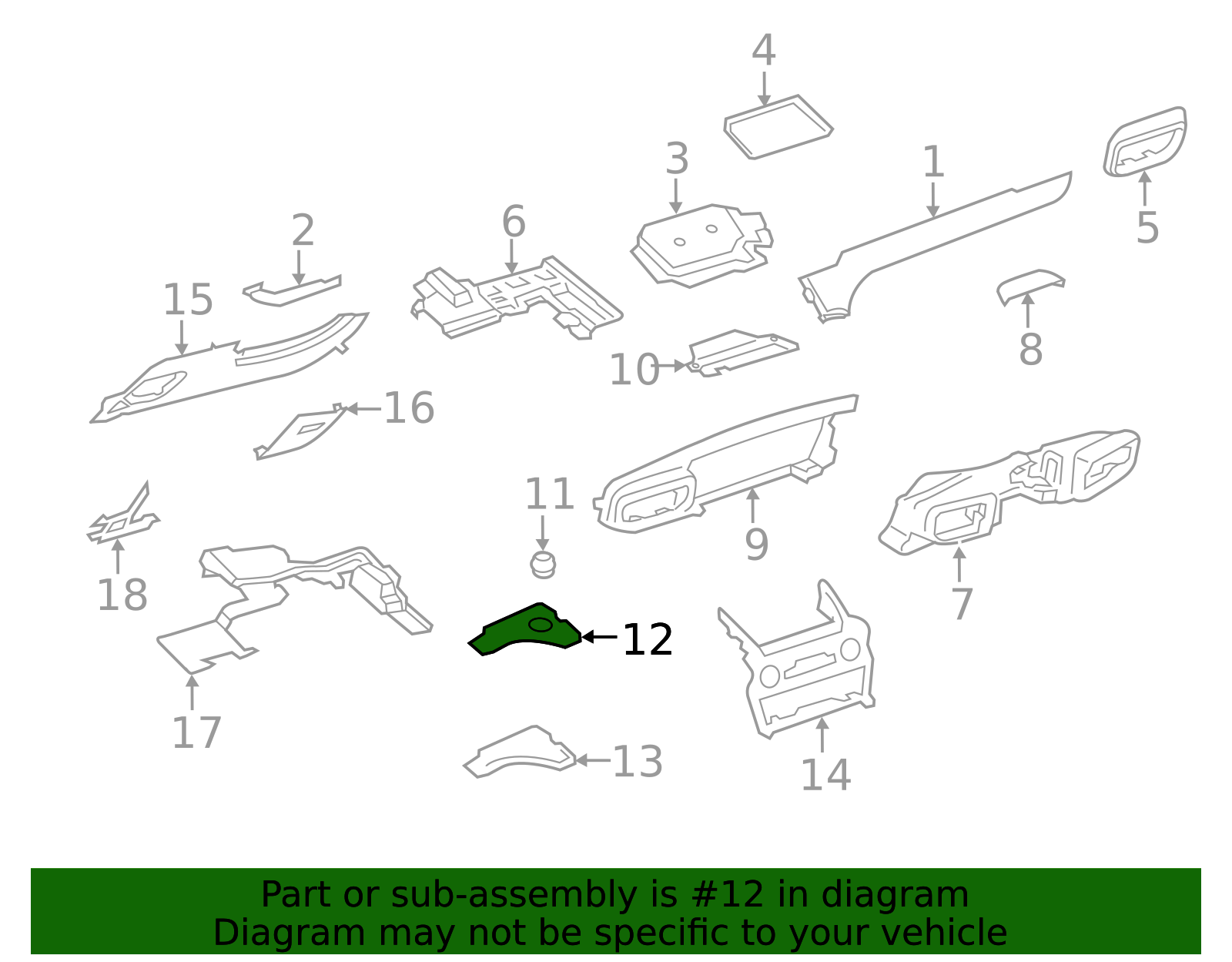 2020-2024 Ford Explorer Insert LB5Z-78042A82-DA | QuirkParts