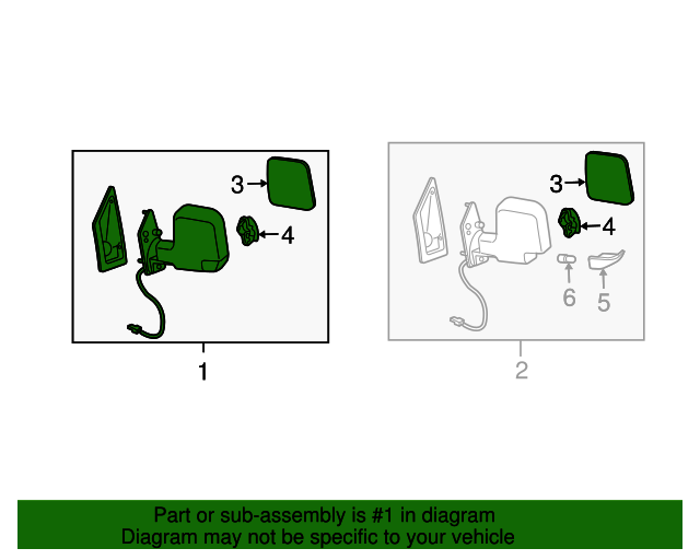 84994864 - Driver Side Door Mirror 2008-2023 GM | GMPartsNow