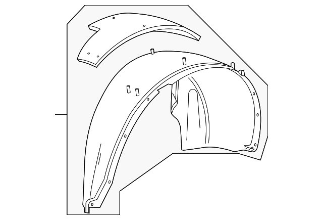 2010-2017 Chevrolet Equinox Passenger Side Rear Wheelhouse Liner ...