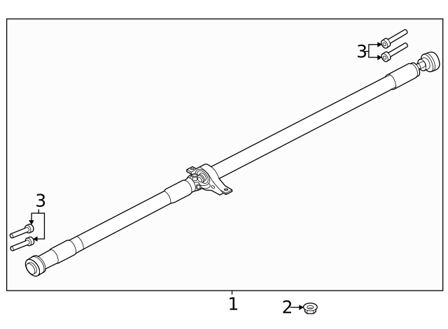 LX6Z-4B496-A - Drive Shaft Bolt 2020-2024 Ford | Ford Parts Direct